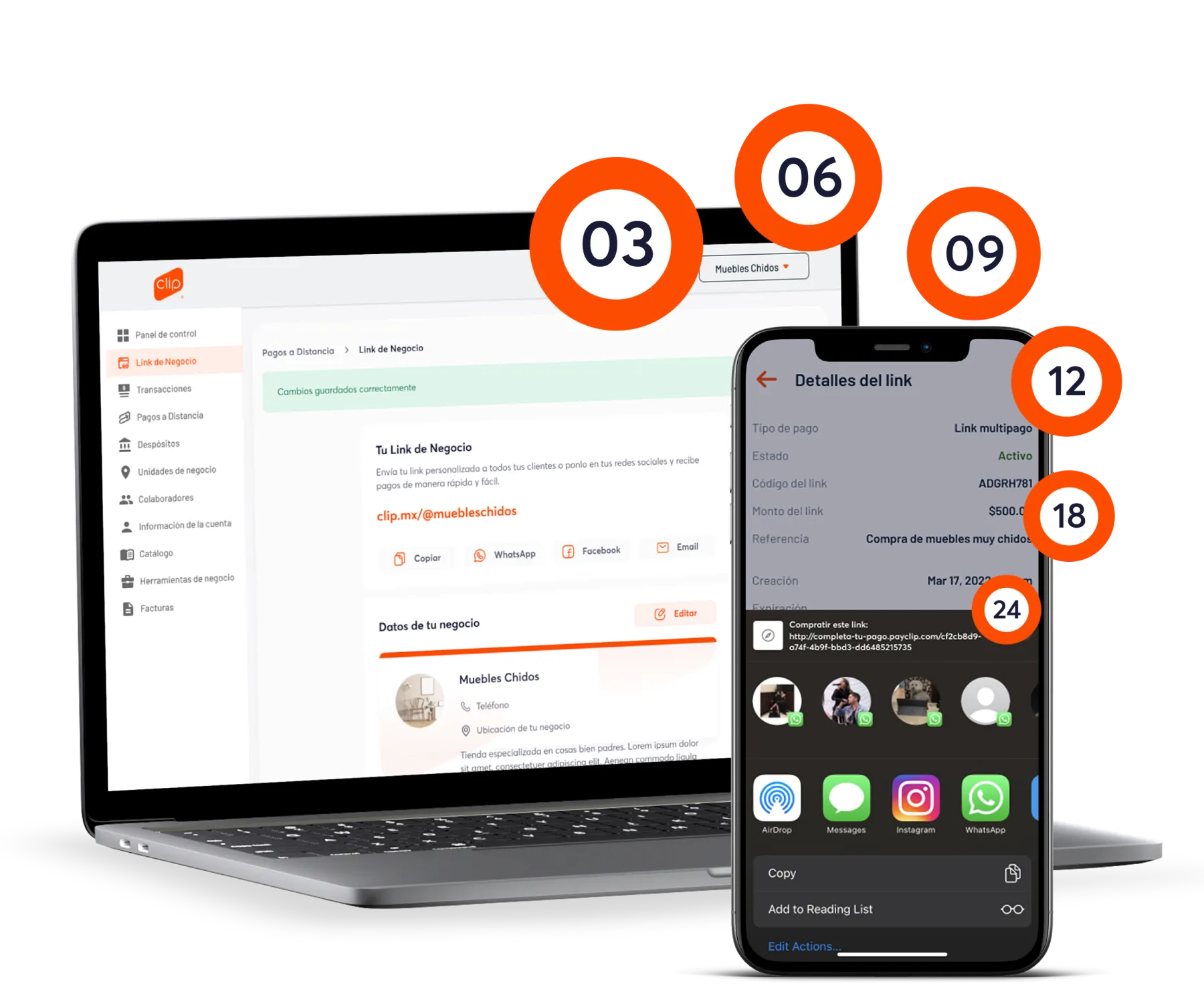 Link de Negocio - Vende a distancia y personaliza tu link de pago - Clip.mx